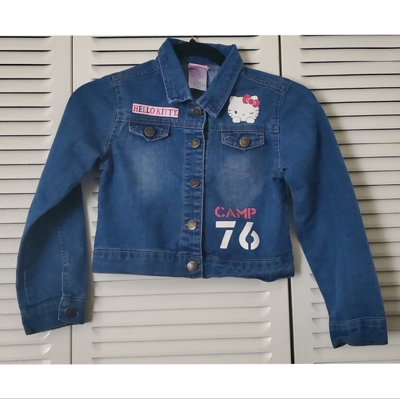 Hello Kitty | Jackets & Coats | Hello Kitty Cropped Denim Jacket | Poshmark